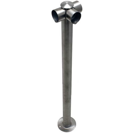 Tensabarrier Adapta-Rail, 3 Way Post, Satin Stainless ADAPTARAIL-1L-5 ...