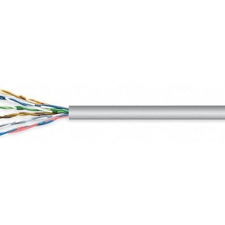 General Cable Cable, Cat 3, 24 AWG, 1000 ft, White W2131246 | Zoro