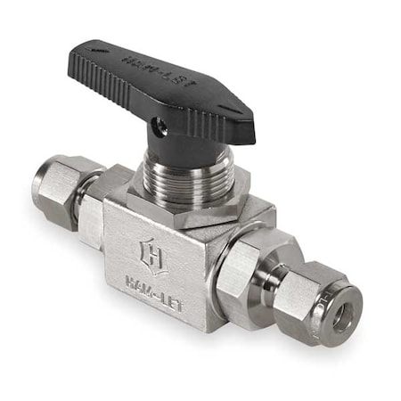 Ham-Let 1/2" Compr Stainless Steel Ball Valve Inline H-6800-SS-L-1/2 ...