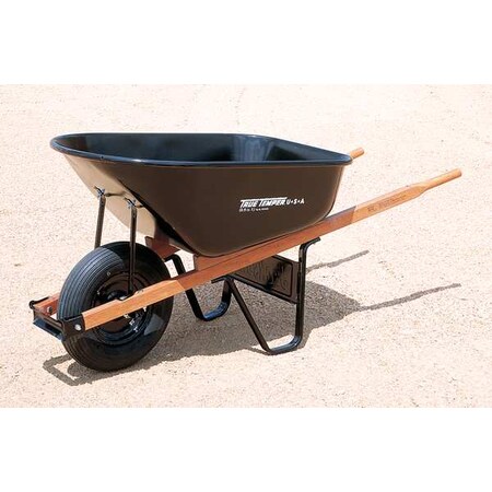 Jackson Professional Tools Wheelbarrow, Steel, 6 Cu. Ft., Pneumatic ...