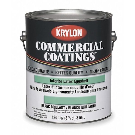 Krylon Interior Paint, Eggshell, Linen White, 1 gal. K21220261-16 | Zoro