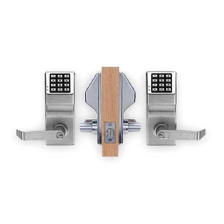 Trilogy Electronic Lock, Satin Chrome, 12 Button DL5200 US26D | Zoro