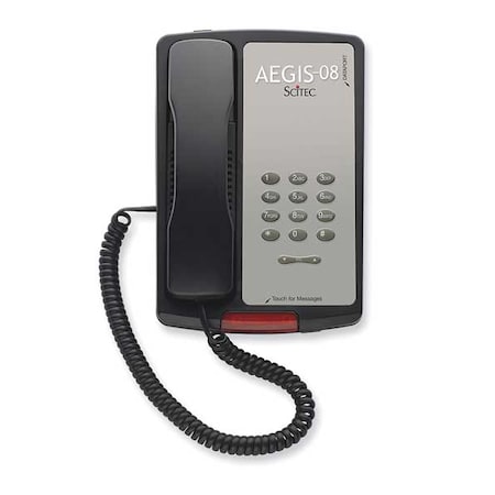 Cetis Hospitality Basic Phone, Black Aegis-P-08 (BK) | Zoro