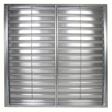 Dayton 54 in Backdraft Damper / Wall Shutter, 54-1/2 in x 54-1/2 in ...