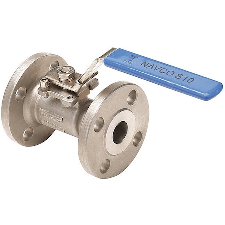 Navco 3" Flanged Stainless Steel Ball Valve Inline 3-S10-316-316-HL | Zoro