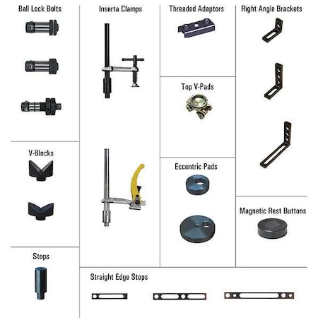 Buildpro Modular Fixturing Kit, 80 Pc TMK520 | Zoro