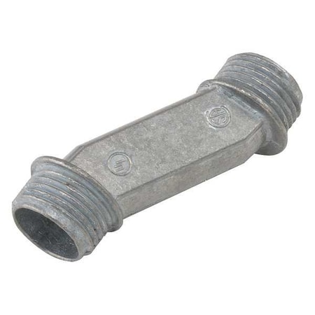 Raco RMC Offset Nipple, 1 in, Zinc, Plain, Gray 1454 | Zoro