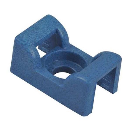 Ty-Rap Metal Detectable Cable Tie Mount, Nylon 6/6, Blue, 0.67 in L ...