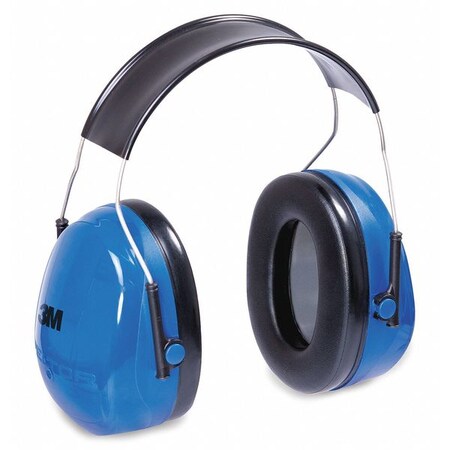 3M Over-the-Head Food Industry Ear Muffs, 25dB, Blue H9A-02 | Zoro