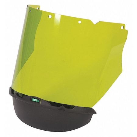 Msa Safety Visor, Green Visor, Polycarbonate, Anti-Fog, Scratch ...