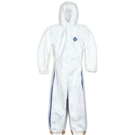 Dupont Tyvek 400 D Disposable Coveralls, Hooded, Tyvek(R) 400 D, Zipper ...