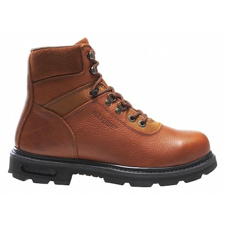 Wolverine Men's 6-Inch Work Boot, 7 1/2 M, Steel Toe, 6 in H, Brown ...