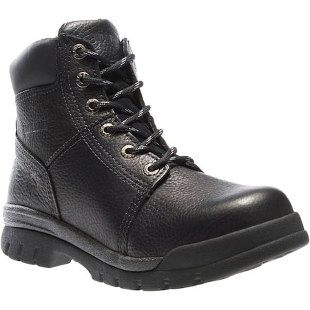 Wolverine Men's 6 in 6-Inch Work Boot, Steel Toe, Black, 8 1/2, W04714 ...