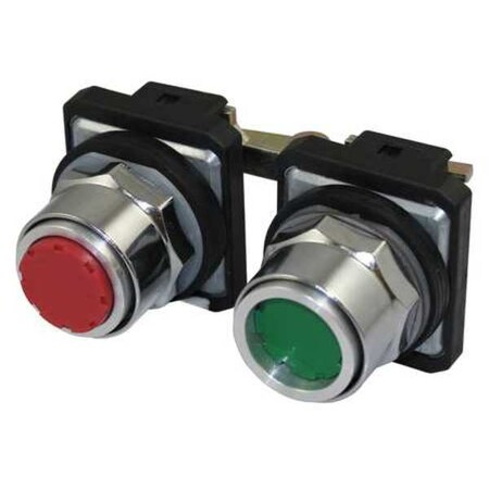 Dayton Pendant Push Button, 30 mm, Red/Green 30G345 | Zoro