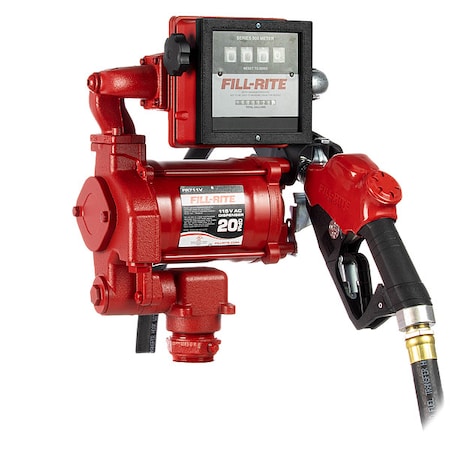 Fill-Rite Fuel Transfer Pump, 115V AC, 20 gpm Max. Flow Rate , 1/3 HP ...
