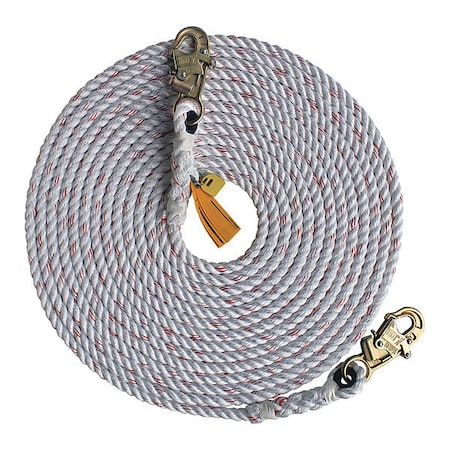 3M Dbi-Sala Rope Lifeline, 100 ft., White 1202842 | Zoro