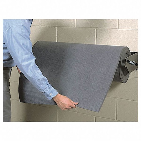 Pig PIG Wall-Mount Mat Roll Dispenser, Black MAT293 | Zoro