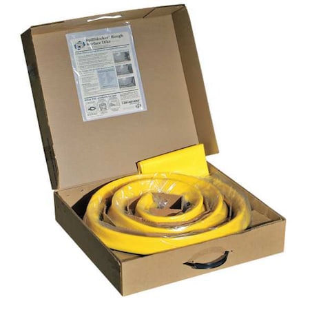 Pig Barrier Dike, (1) Straight Section, (1) Connector, Polyurethane, 10 ...