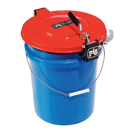 Pig Latching Pail Lid, Red DRM1200-RD | Zoro