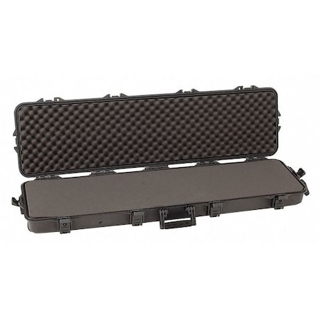 Plano Rifle Case, 52 in., Black, Polypropylene 108192 | Zoro