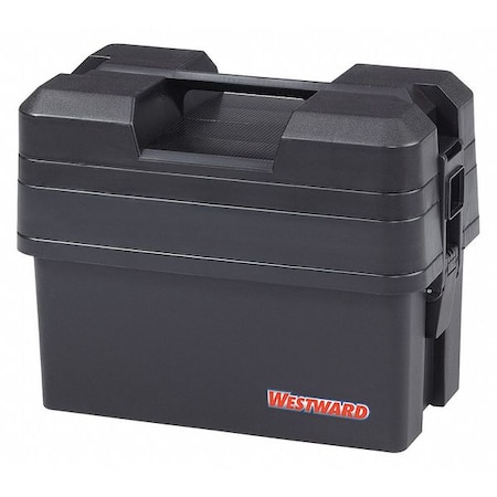 Westward Portable Tool Box, Polypropylene, Black 30RZ33 | Zoro