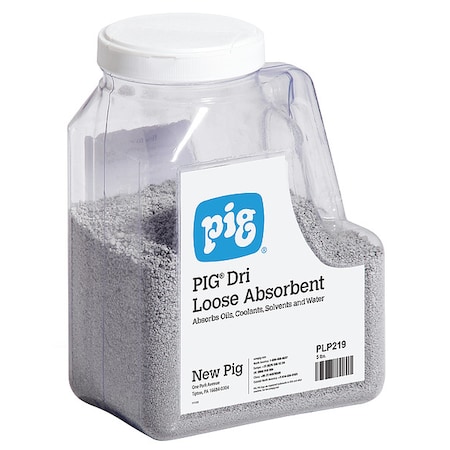 Pig PIG Loose Absorbent, 5 lb., PK4 PLP219 | Zoro