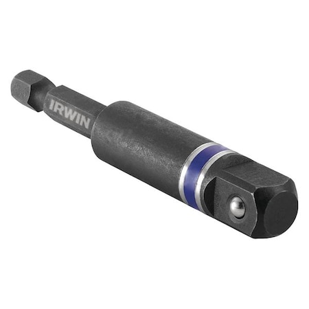 Irwin Socket Adapter, 1/4 Hex to 3/8 Sq., 3 In 1899896 | Zoro