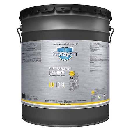Sprayon Rust Breaker Penetrant, 5 Gal. S10305000 | Zoro