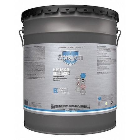 Sprayon Electrical Degreaser, 5 gal Canister, Ready to Use S74905000 | Zoro
