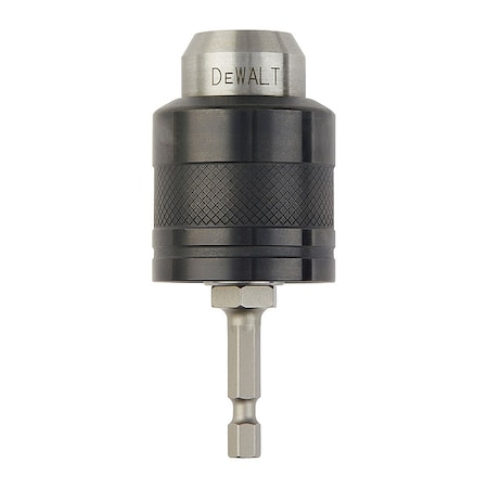 Dewalt Keyless Drill Chuck Kit 3/8In Cap., 1/4 Hex DW0521 | Zoro