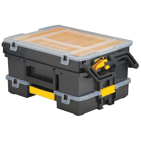 Stanley Compartment Box with 12 compartments, Plastic, 5 19/64 in H x ...