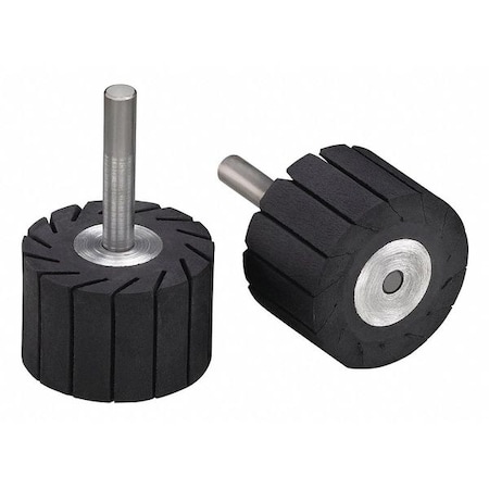 3M Rubber Slotted Expander Whl, 1-1/2inx1in 1/4 Shank, 1/pk 77718 | Zoro