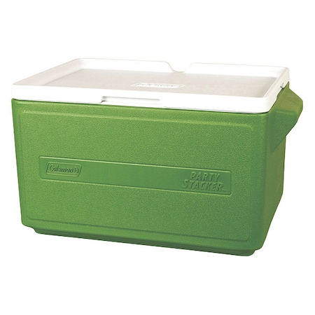 Coleman Party Stacker Cooler, 48 Can, Green, PK4 3000000482 | Zoro