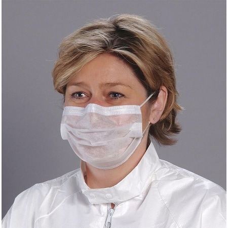 Mvt Disposable Procedural Face Mask, Universal, White, 500PK 9060 | Zoro