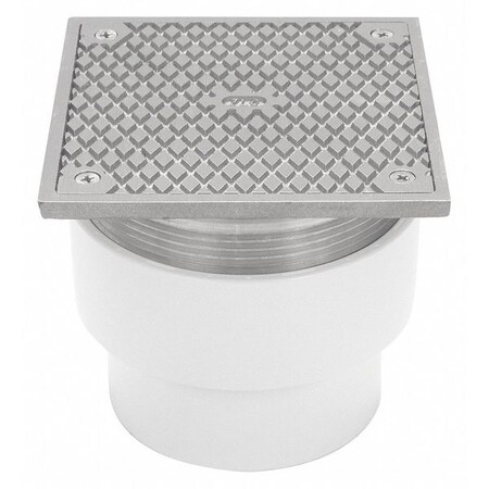 Zurn Floor Cleanout, Adjustable, PVC, SW, 3x4" CO2451-PVC | Zoro