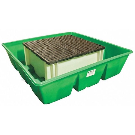 Enpac IBC Containment Unit, 385 gal. Spill Capacity, 6000 lb., HDPE ...