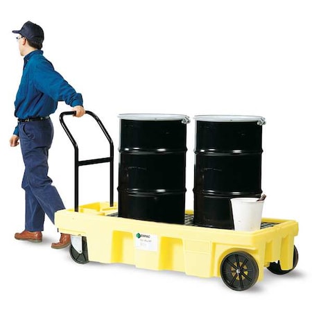 Enpac Spill Containment Truck, 57 gal Spill Capacity, 2 Drums, 500 lb ...