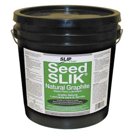 Seed Slik Dry Film Lubricant, 160 oz., Pail, Graphite, Black SLIKGRAPH ...