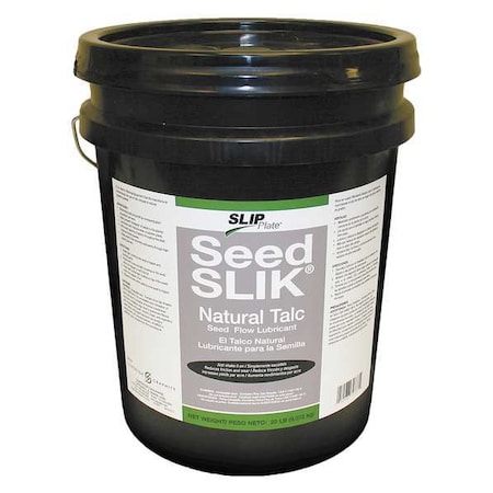Seed Slik Dry Film Lubricant, 320 oz., Pail, Talc, White SLIKTALC-20 ...