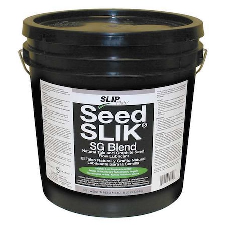 Seed Slik Dry Film Lubricant, 128 oz., Pail, Talc/Graphite, Gray ...