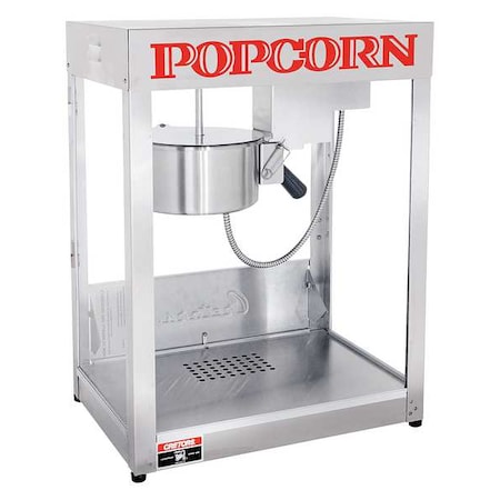 Cretors Popcorn Maker, 8/12/16 oz., 120V, Silver ENTA1X-X | Zoro
