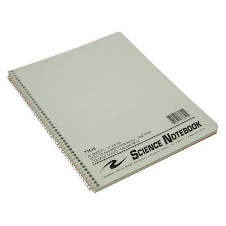 Roaring Spring Spiral Bound Lab Notebook, 11x8.5, 50 Sht, Black cover ...