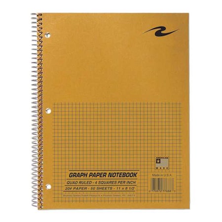 Roaring Spring Lab Notebook, 8-1/2 in. x 11 in., Brown 77688 | Zoro