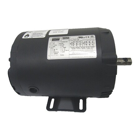 Dayton 3-Phase General Purpose Motor, 1/3 HP, 56C Frame, 230/460V AC ...