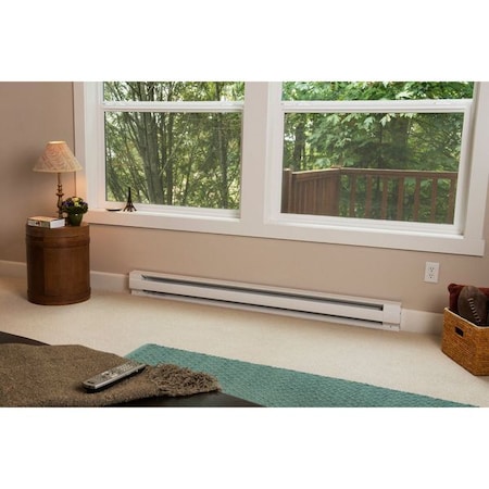 Cadet 72" Electric Baseboard Heater, White, 1500W, 120V 6F1500-1W | Zoro