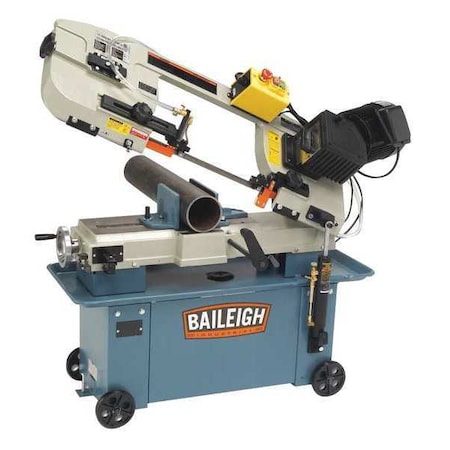 Baileigh Industrial Band Saw, 7" x 10-13/64" Rectangle, 7" Round, 7 in ...