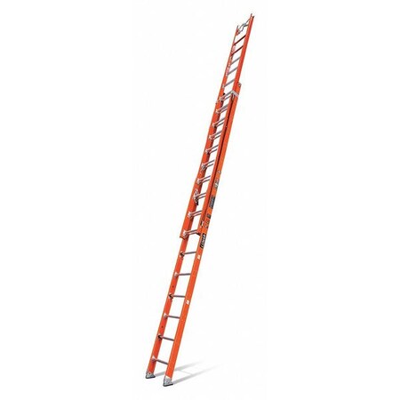 Little Giant Ladders 32 ft. Fiberglass Extension Ladder, 375 lb. Load ...