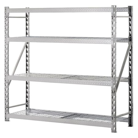 SANDUSKY Freestanding Bulk Storage Rack, 24 in D, 77 in W, 4 Shelves ...