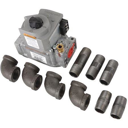 Lennox Gas Valve Kit, Natural Gas, 24V, 3.5" WC, 1/2" Inlet Size 44J23 ...
