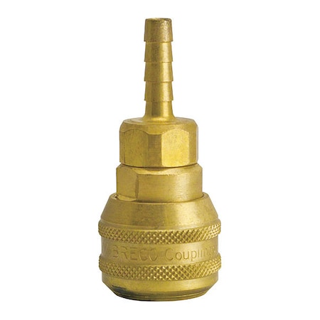 Breco Socket, Push Type, Standard, Brass, 1/2" B-4BS6-B | Zoro